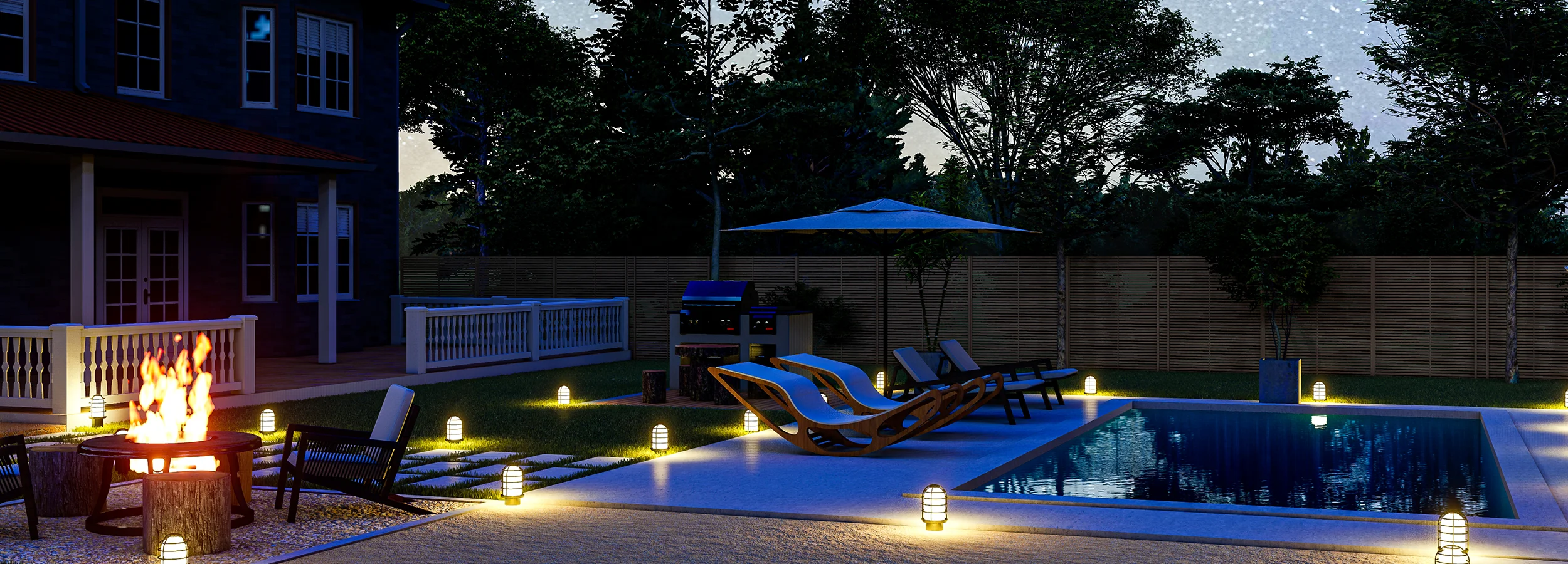 Custom Property Lighting - Fuzion Living